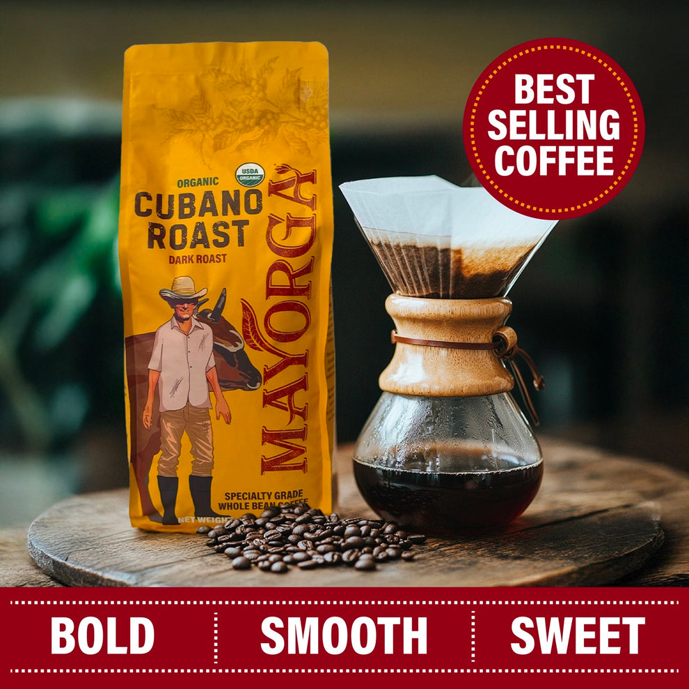 Mayorga Coffee Cubano Roast Dark Roast - Select Coffee Grind - Mayorga ...