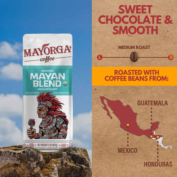 Mayorga Coffee Mayan Blend Medium Roast - Select Coffee Grind
